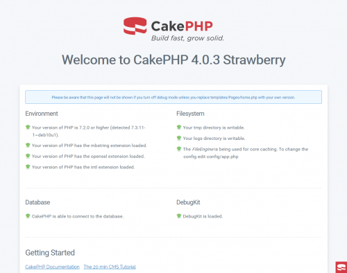 PHPでcakephpプログラムを作ってみる | ラズパイ奮闘記