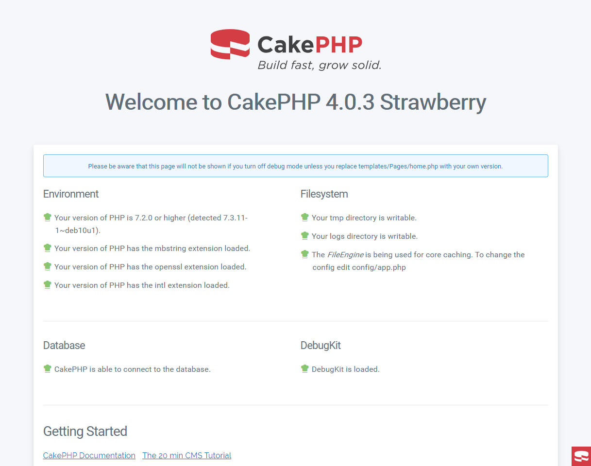 PHPでcakephpプログラムを作ってみる | ラズパイ奮闘記